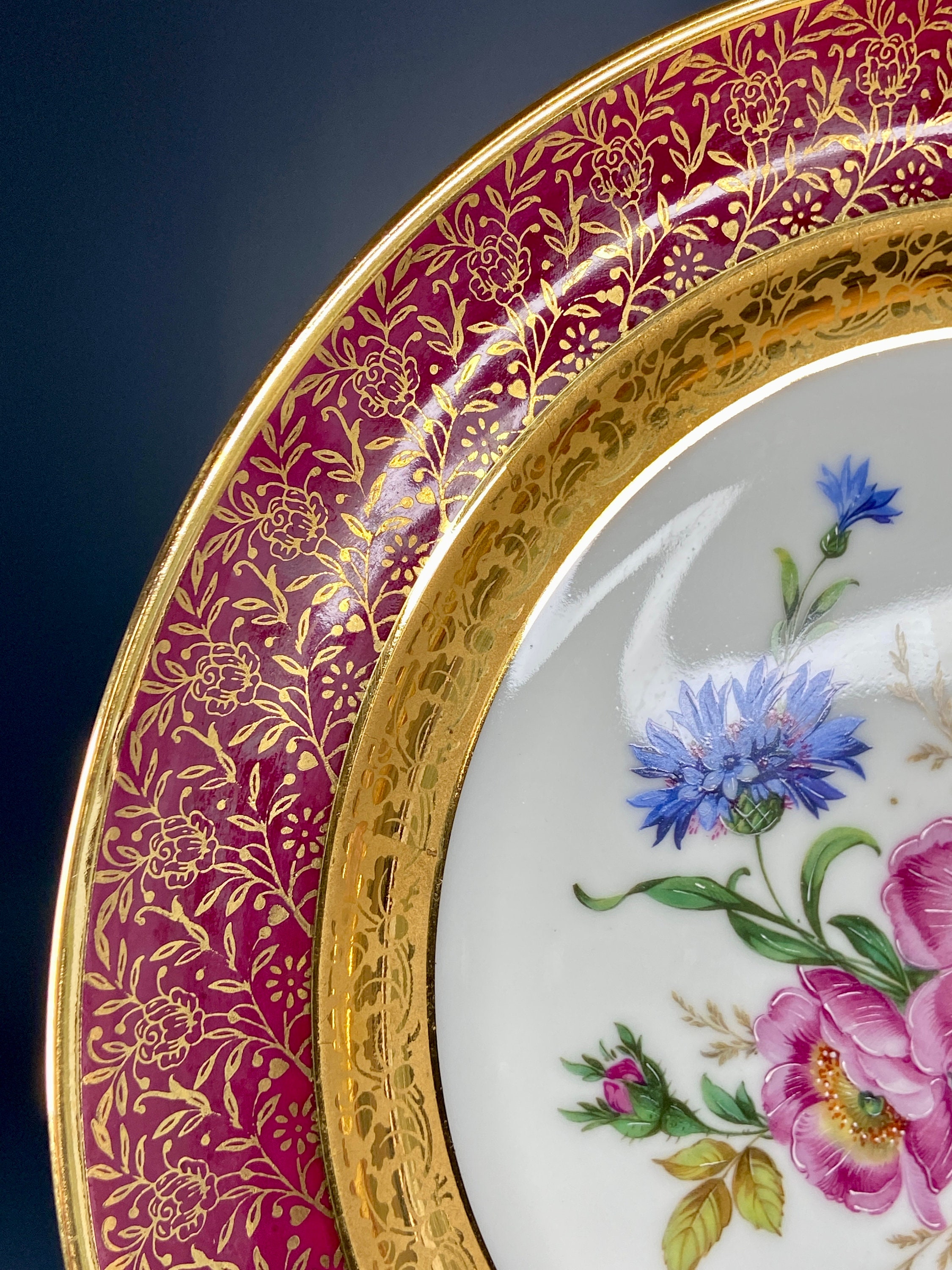 Rare Luxury Large Plate. 1900 - 1920's, R.S. Limoges Porcelain, France ...