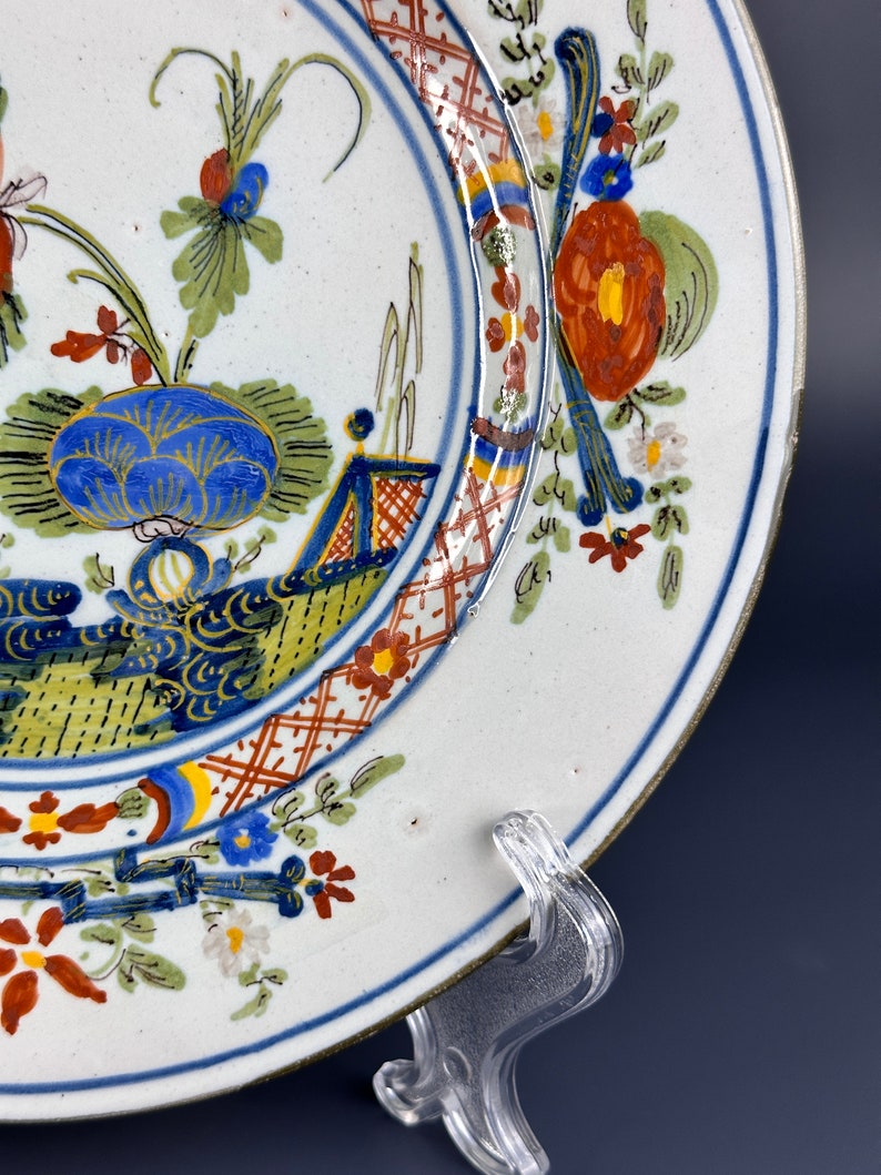 1760-1800, Italian Faenza Soup Plate, Ferniani Factory, Decorated in ...