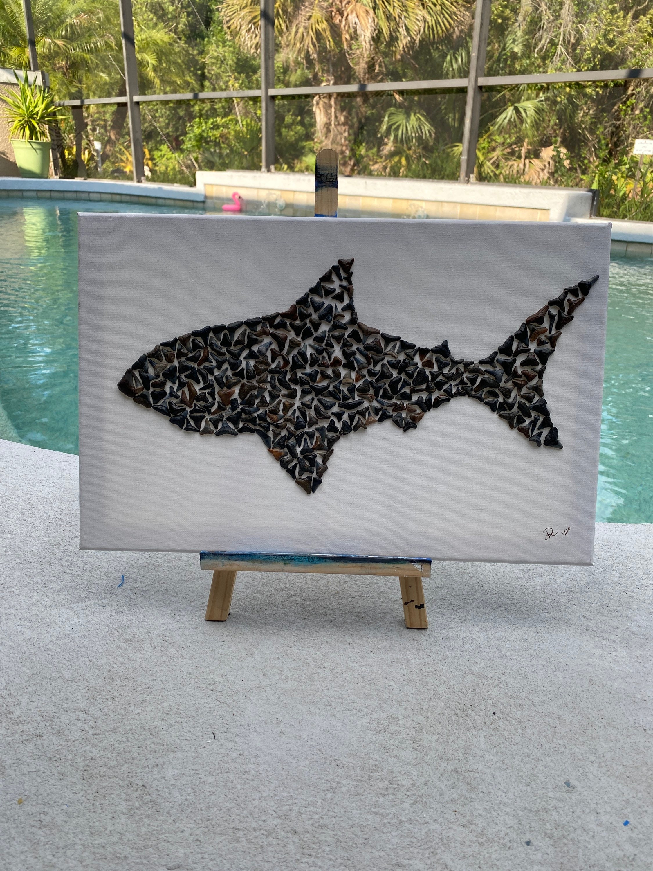 Shark Tooth Art - Etsy