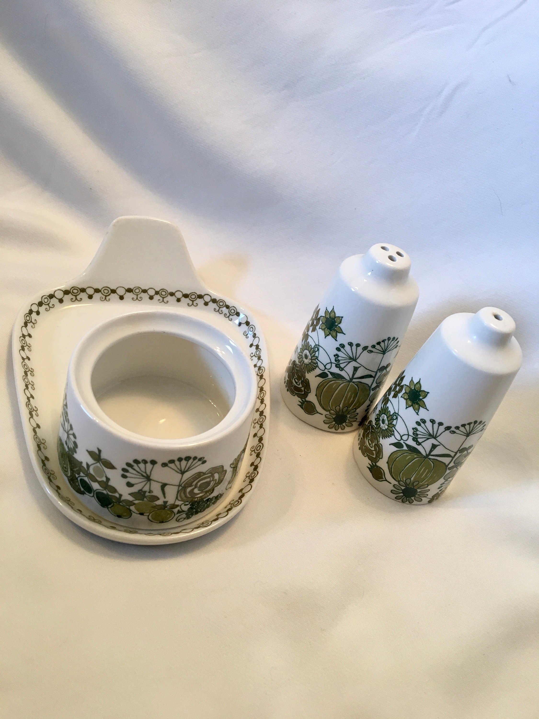 CONDIMENT TRAY SET 4 Pc Tray Salt / Pepper and Mustard | Etsy