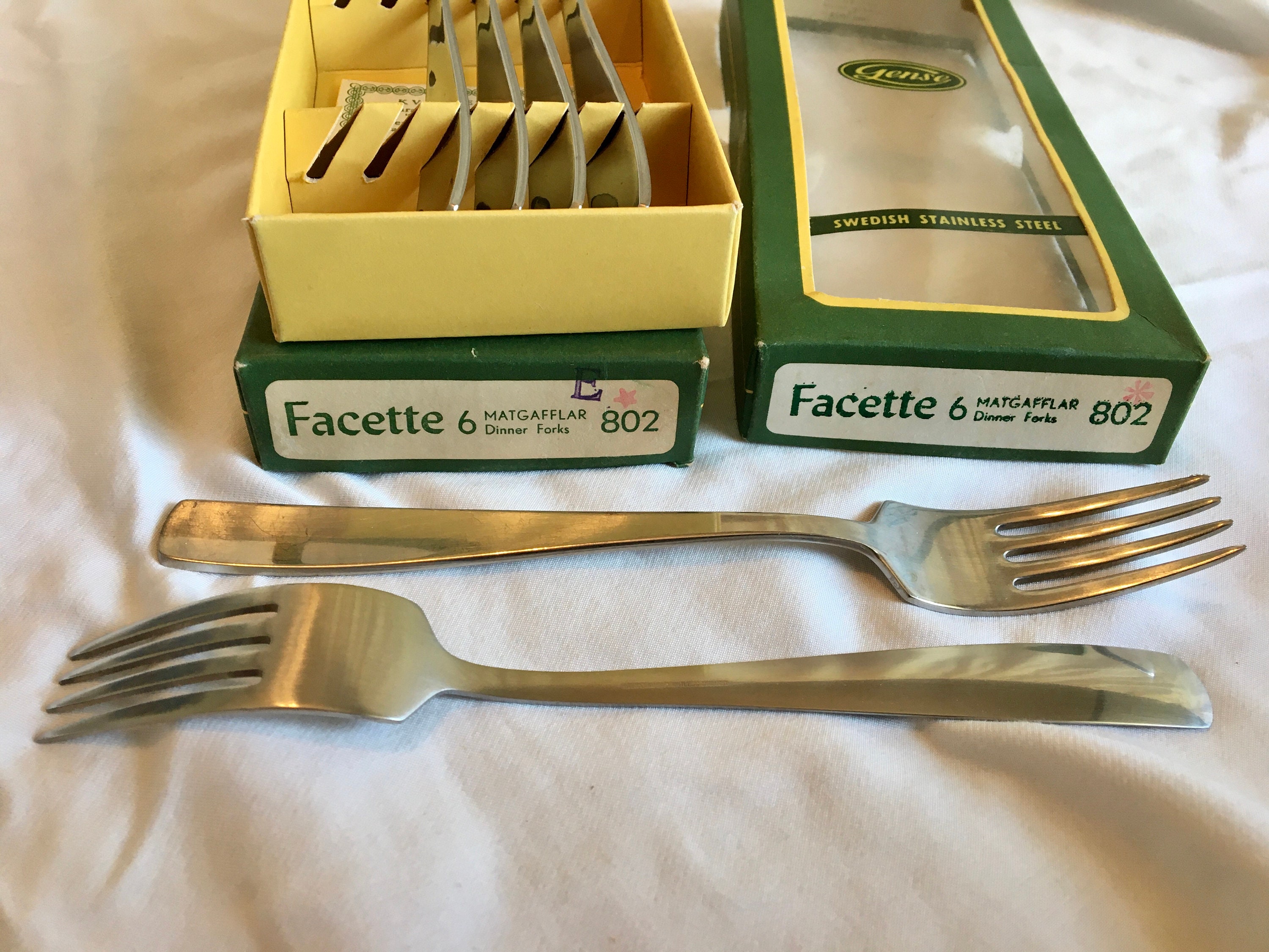 FLATWARE (GENSE FACETTE Pattern) – Swedish Stainless Steel – Folke ...