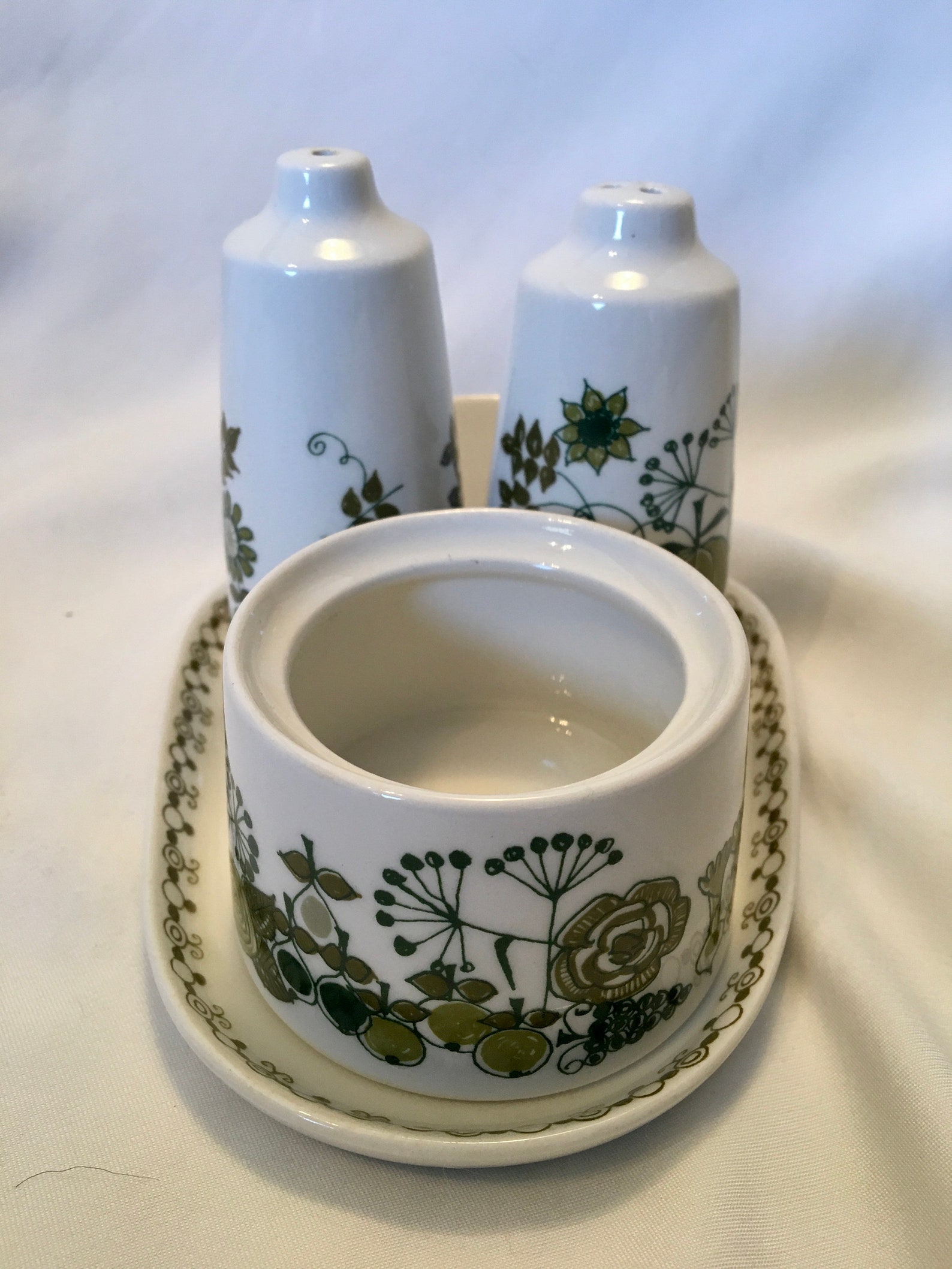 CONDIMENT TRAY SET 4 Pc Tray Salt / Pepper and Mustard - Etsy