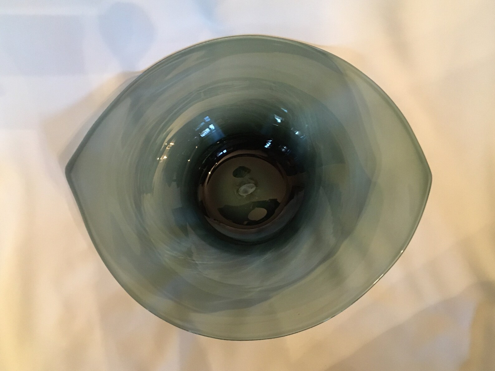 BLENKO CENTERPIECE BOWL Charcoal Color wayne Husted Design - Etsy