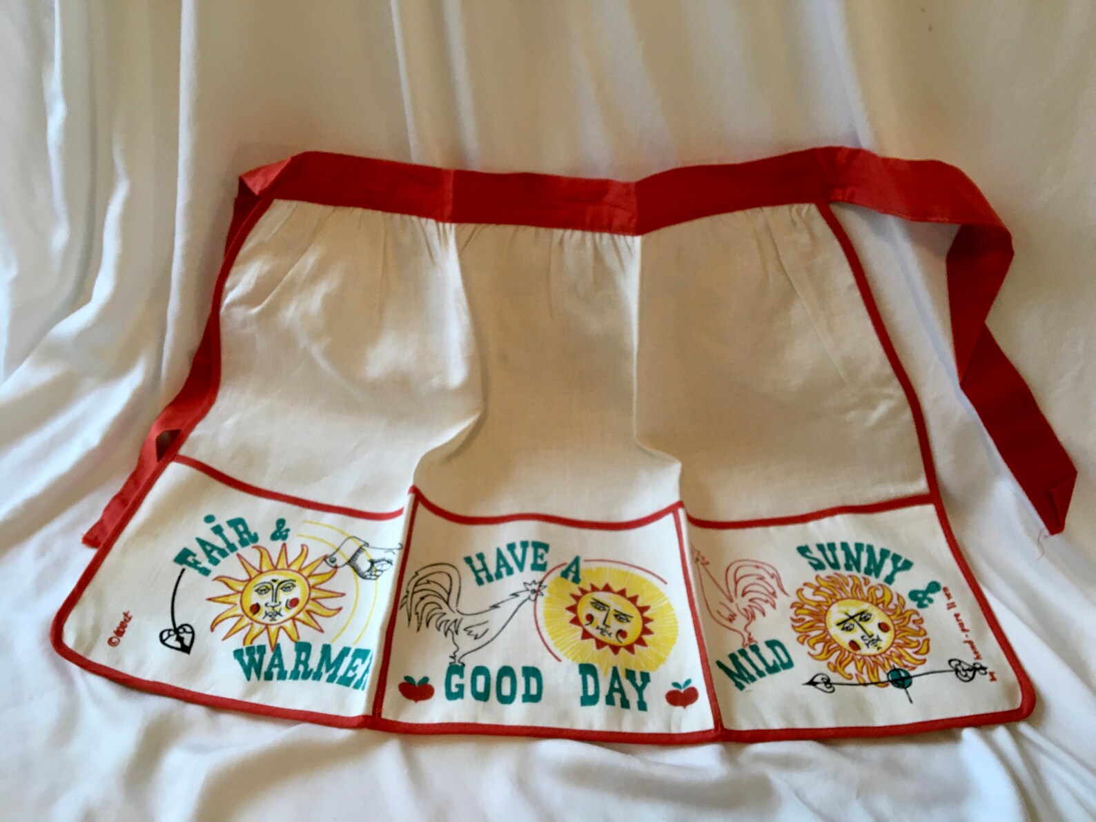 APRON – Hand Screen Print Serigraph on Pure Linen – Robert Darr Wert ...