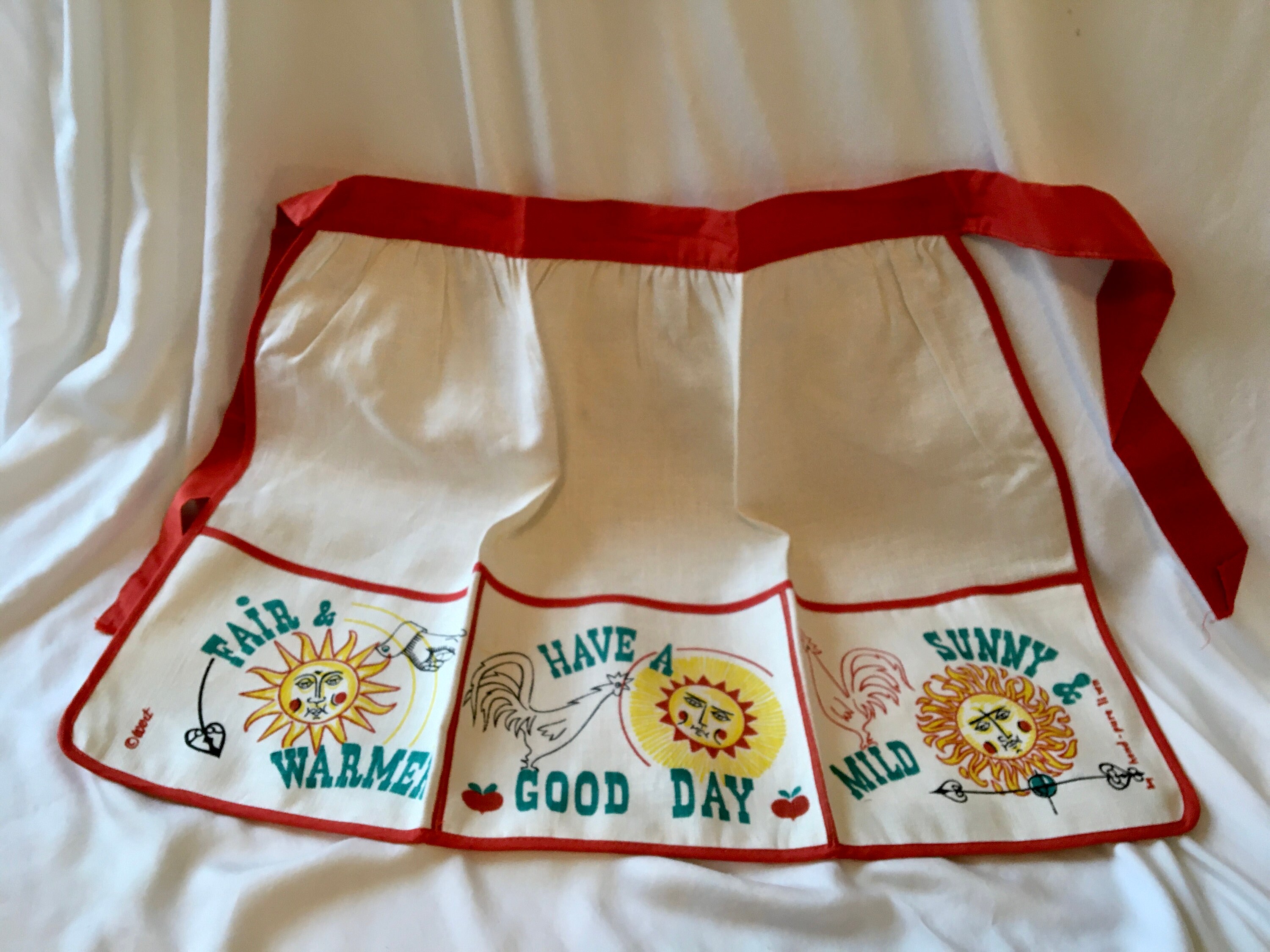 APRON Hand Screen Print Serigraph on Pure Linen Robert | Etsy