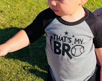 Thats My Brother Baseball Shirt - Etsy