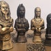Egyptian Chess Set - Large Chess Set - Ancient Egypt Theme - Bronze and ...