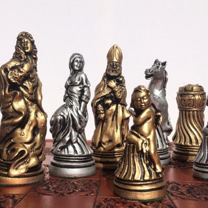 Large Louis XIV Themed Chess Set - Reconstructed Stone Chess Pieces ...