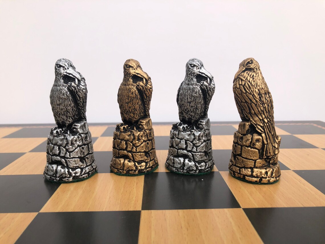 Myth and Magic Chess Set Handmade Chess Pieces With a Wiccan - Etsy