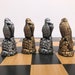 Myth and Magic Chess Set - Handmade Chess Pieces With a Wiccan Theme ...