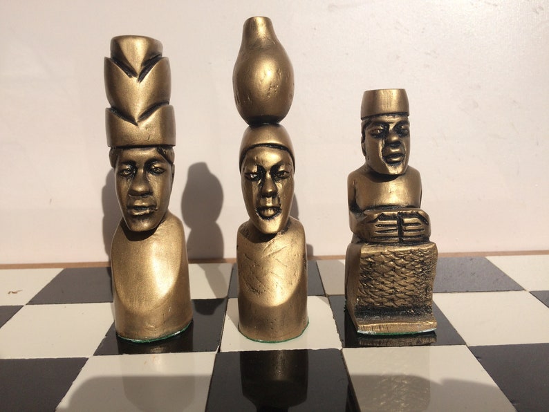 African Chess Set Stunning Tribal Chess Set Handmade - Etsy Ireland