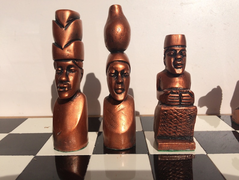 African Chess Set Stunning Tribal Chess Set Handmade - Etsy UK