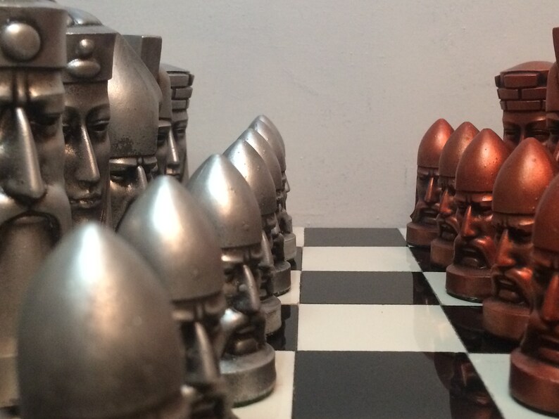 Gothic Chess Set - Chess Pieces - Peter Ganine Chess Set - Metallic ...