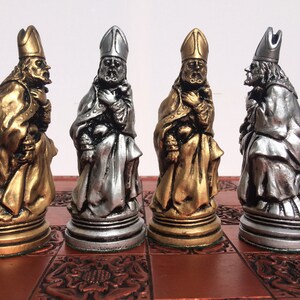 Large Louis XIV Themed Chess Set - Reconstructed Stone Chess Pieces ...