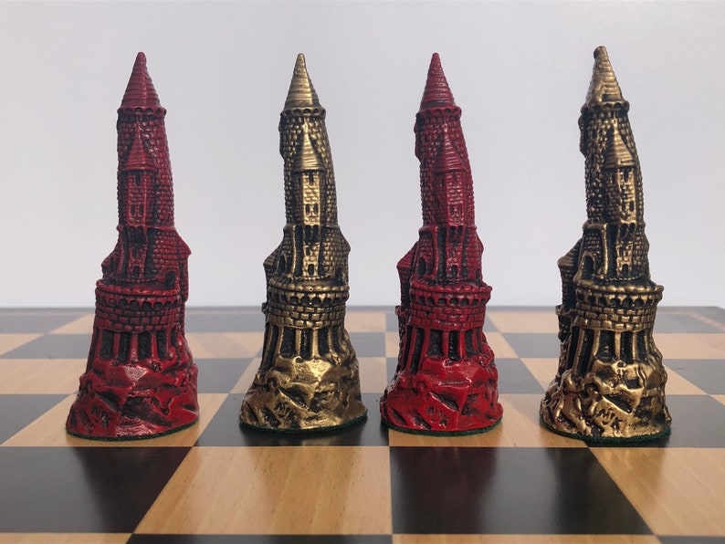 Dragons and Wizards Chess Set - Fantasy Chess Set - Made to Order ...