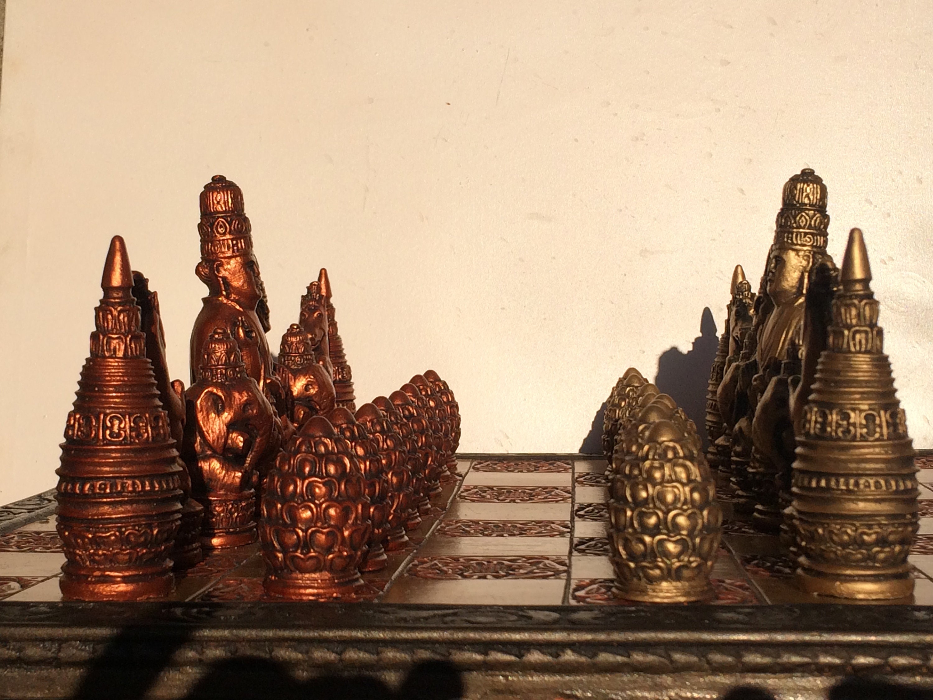 Sri Lanka Brumese Sittuyin 19th Century Style Chess Set With Antique ...