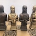 Egyptian Chess Set Large Chess Set Ancient Egypt Theme Bronze and Gold ...