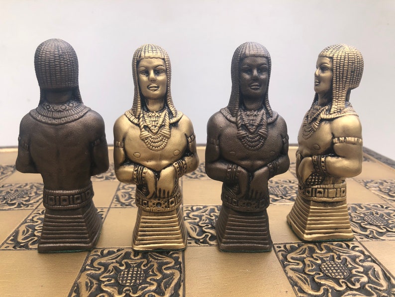 Egyptian Chess Set Large Chess Set Ancient Egypt Theme - Etsy