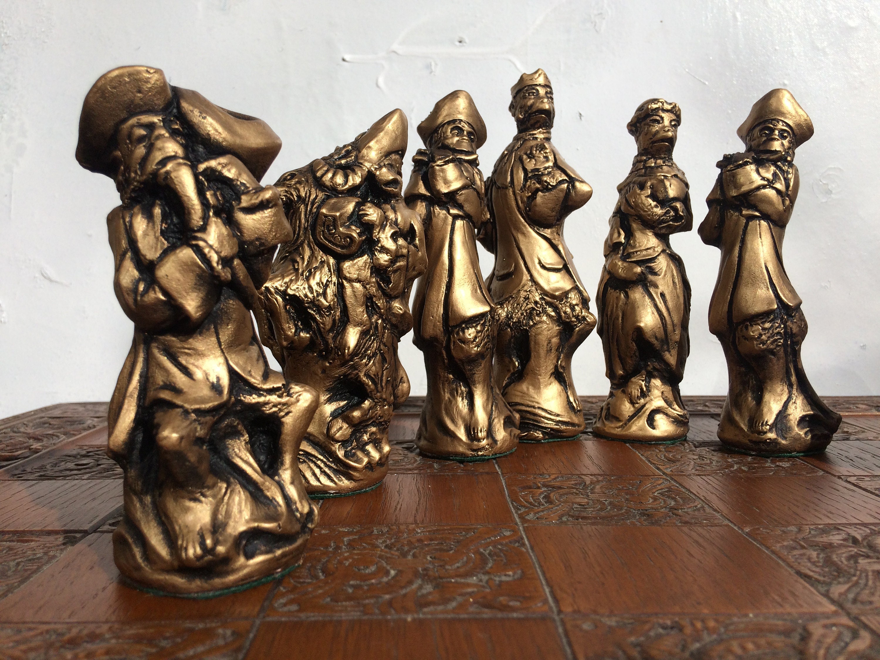 Large Chess Set - Large Ornamental Chess set - Monkey Chess Set - Made ...