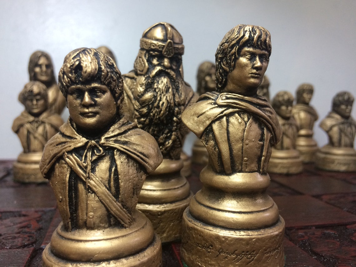 Lord of the Rings Chess Set LOTR Chess Set Handmade chess - Etsy