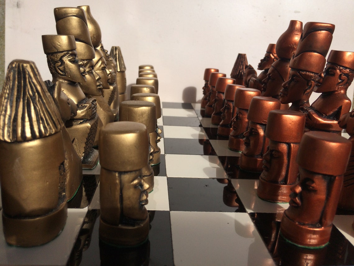 African Chess Set Stunning Tribal Chess Set Handmade - Etsy