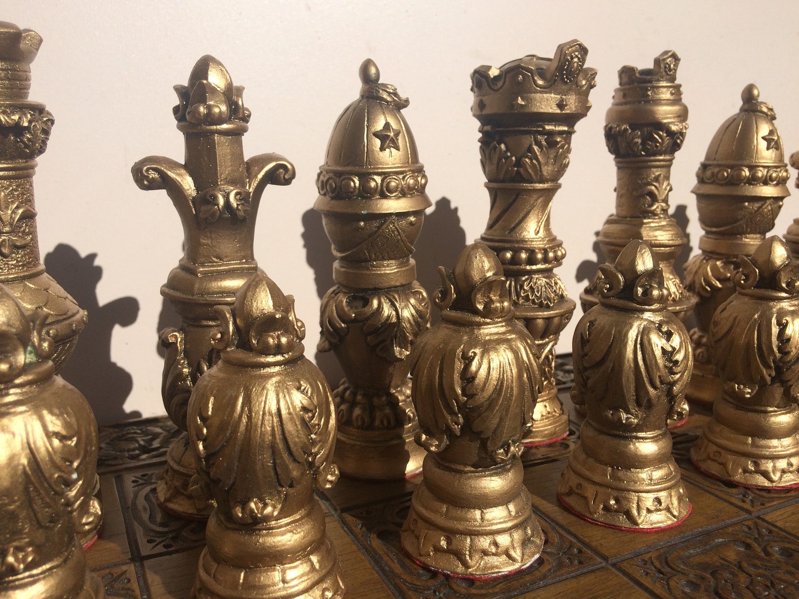 Staunton Chess Set - Large Ornate Chess Pieces - Made to Order -antique ...