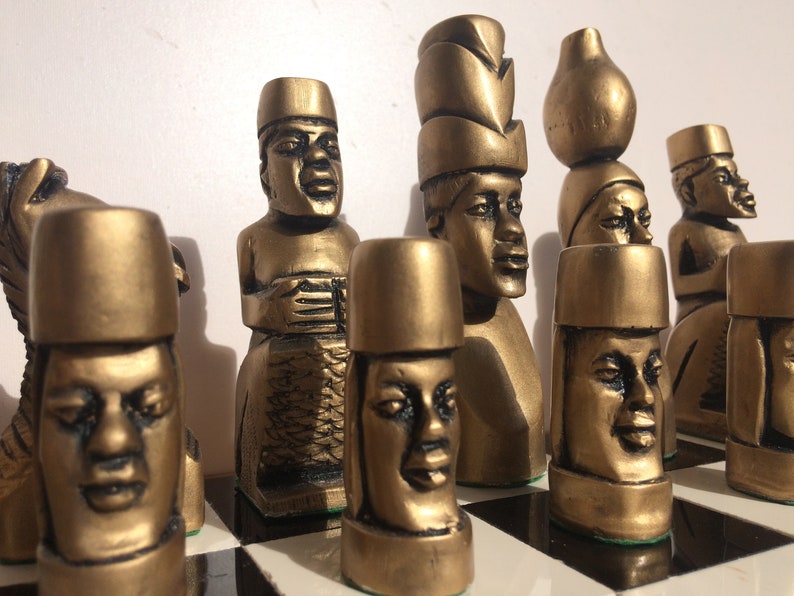 African Chess Set Stunning Tribal Chess Set Handmade - Etsy UK