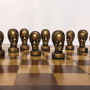 Tribal Chess Set - Handmade African Themed Chess Set - Ethnic Chess ...
