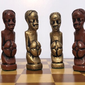 Tribal Chess Set - Handmade African Themed Chess Set - Ethnic Chess ...