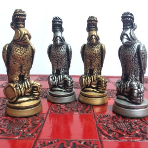 Bird Chess Set - Large Highly Detailed Iconic Chess Set - Metallic ...