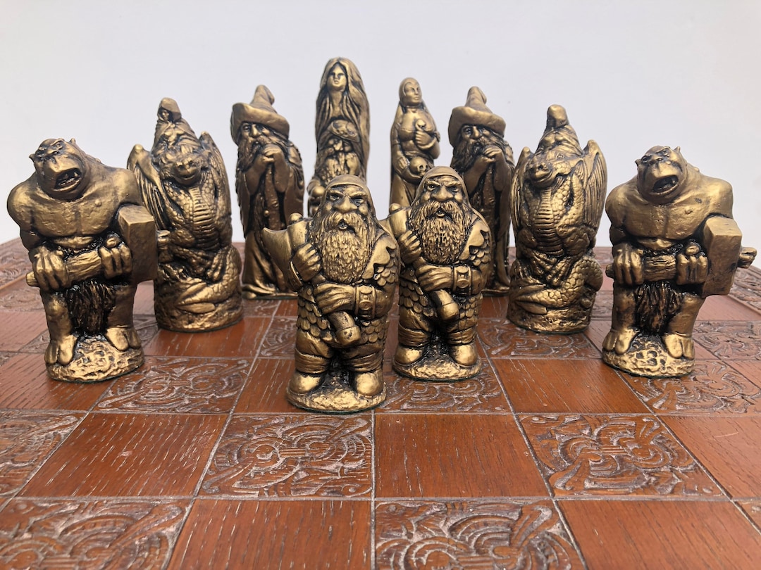 Fantasy Chess Set - Fighting Fantasy Style Chess Pieces - Spell Master ...