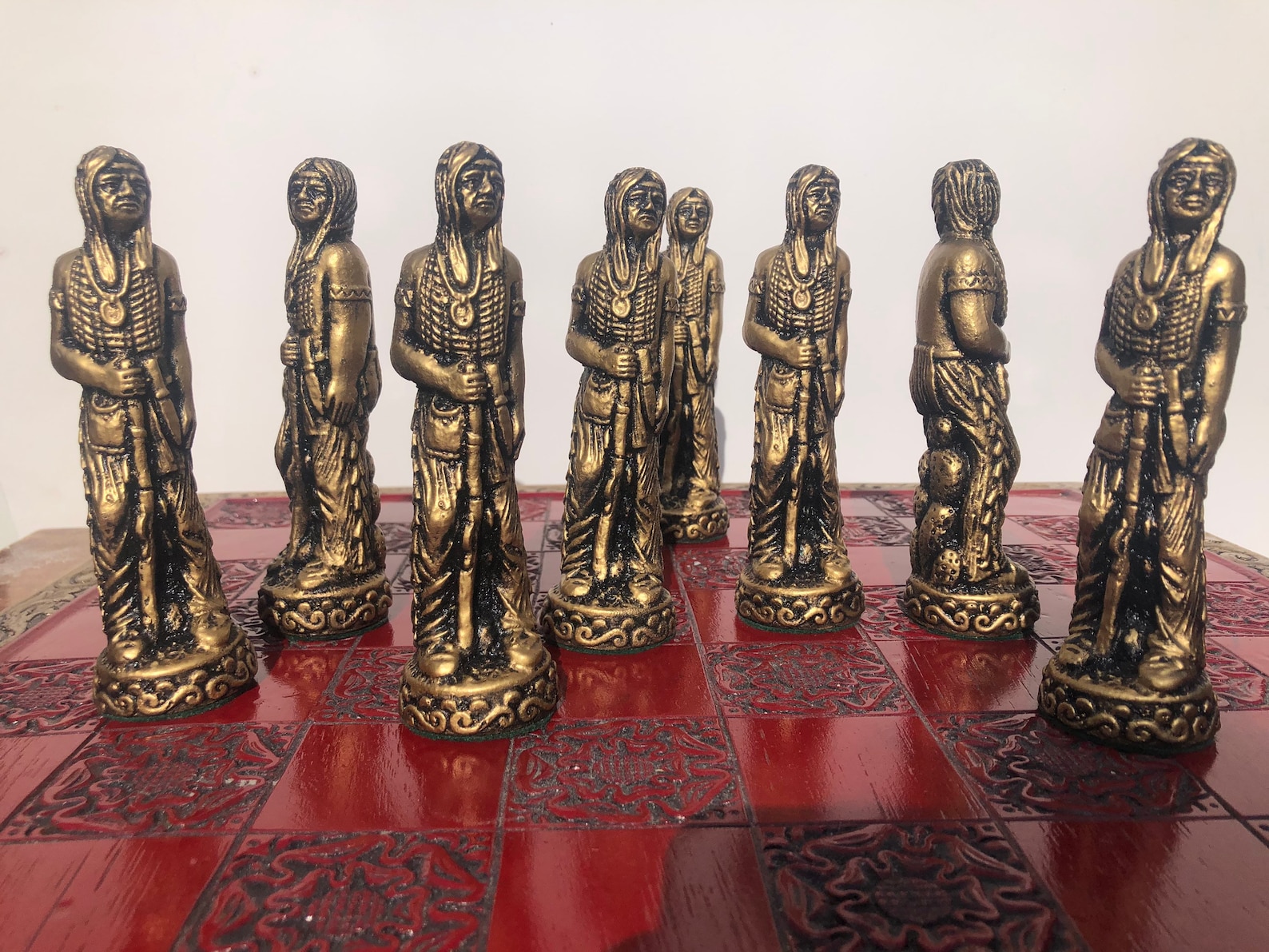 Wild West Chess Set - Large Detailed Western Themed Chess Set - Antique ...