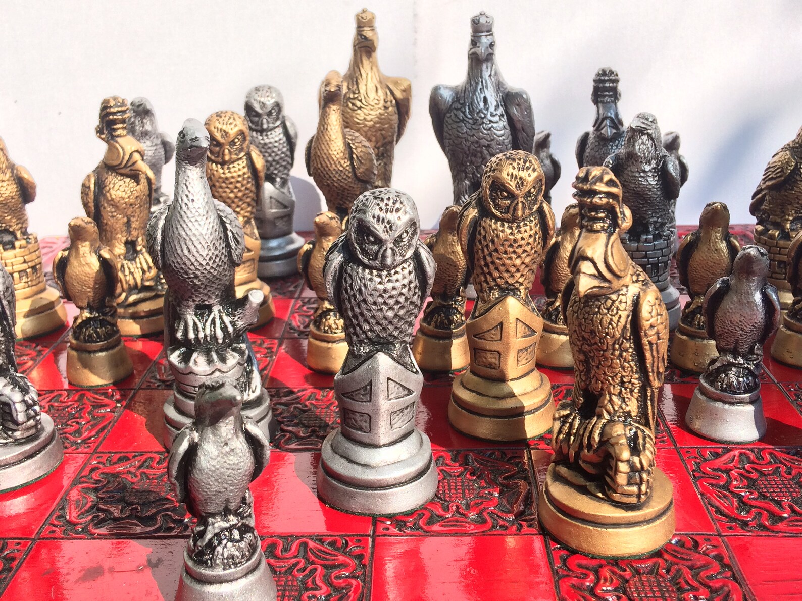 Bird Chess Set Large Highly Detailed Iconic Chess Set - Etsy