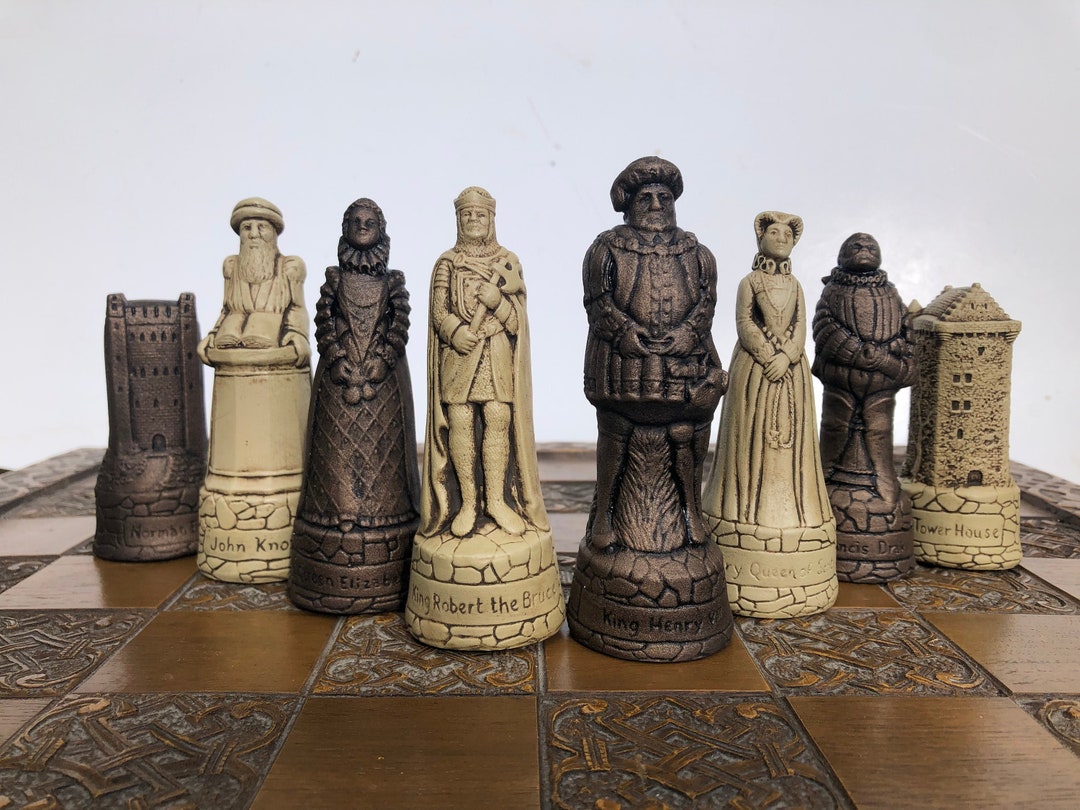 Chess Set - Scotland Vs England Chess Pieces - Made to Order - Handmade ...