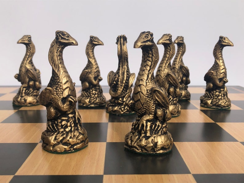 Dragons and Wizards Chess Set - Fantasy Chess Set - Made to Order ...