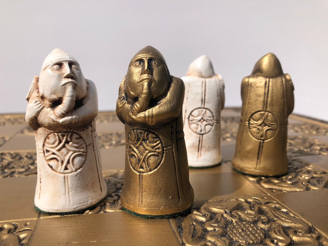 Chess Set - Medieval Gothic Chess Set Based Upon a Dragon Hunt ...