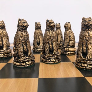 Myth and Magic Chess Set - Handmade Chess Pieces With a Wiccan Theme ...