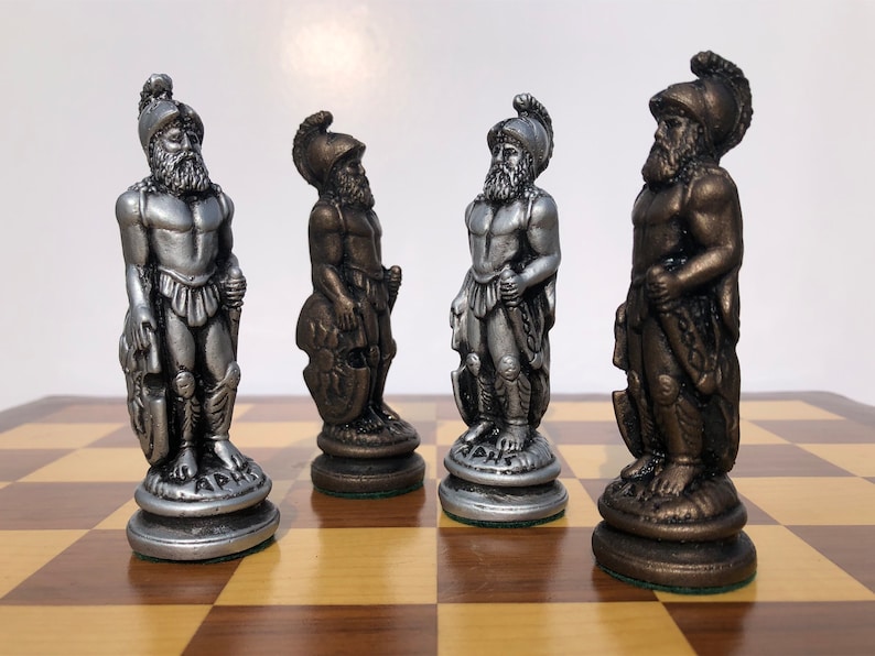 Greek Gods Chess Set Handmade Ancient Greece Chess Set - Etsy