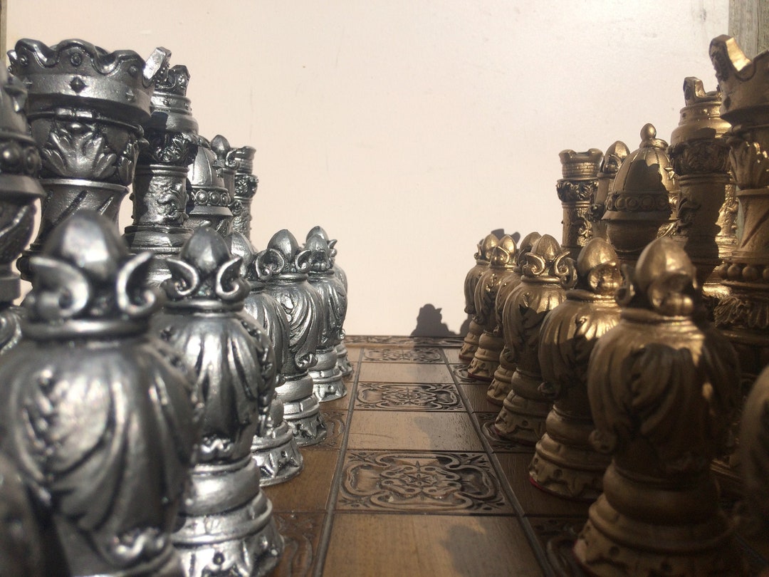 Staunton Chess Set - Large Ornate Chess Pieces - Made to Order -antique ...