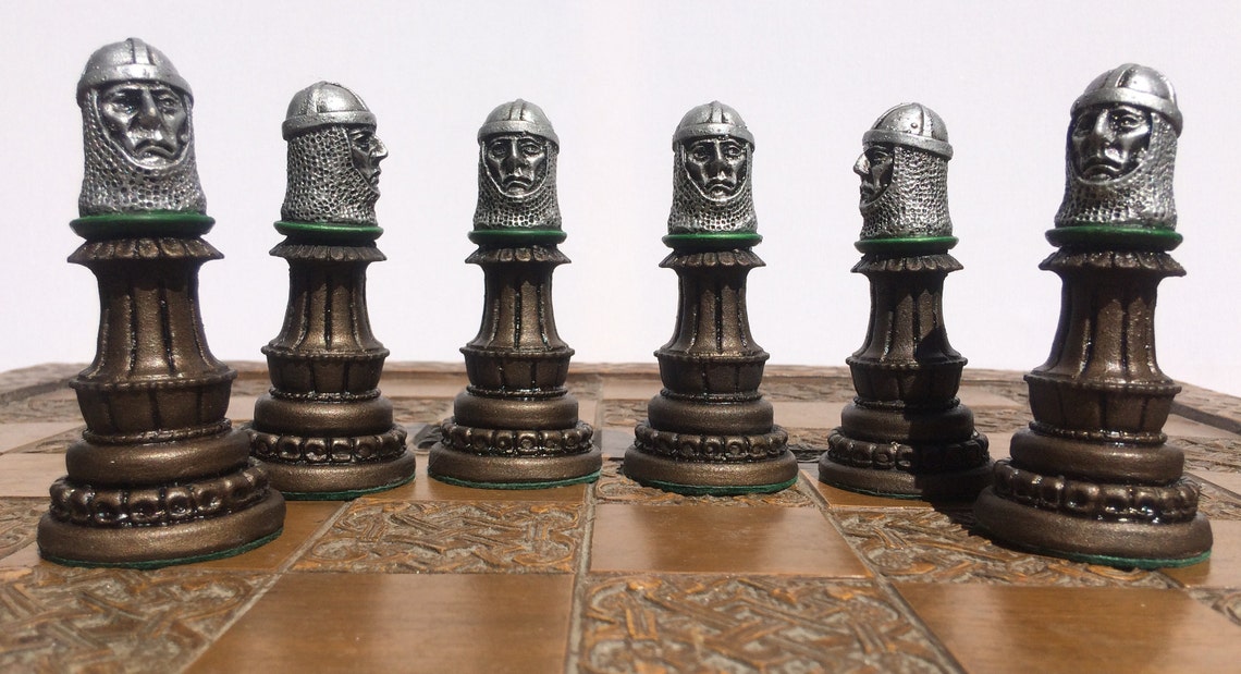 Large Chess Set Richard the Lion Heart Chess Pieces - Etsy