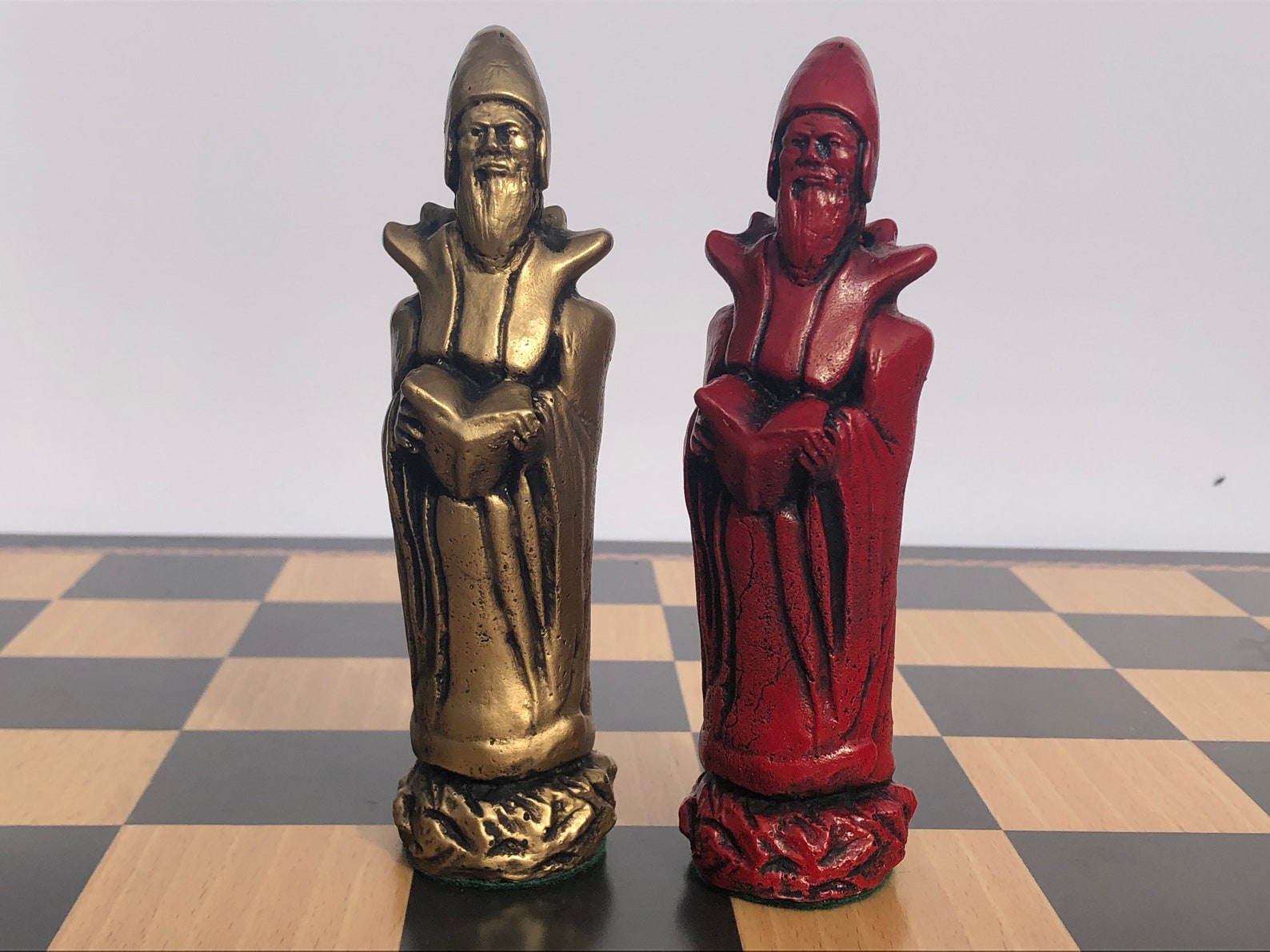 Dragons and Wizards Chess Set - Fantasy Chess Set - Made to Order ...