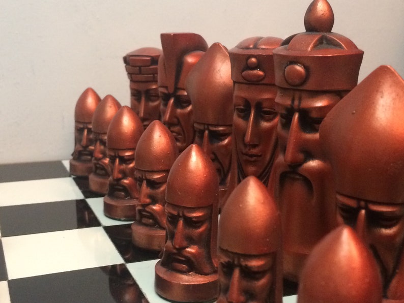 Gothic Chess Set Chess Pieces Peter Ganine Chess Set - Etsy