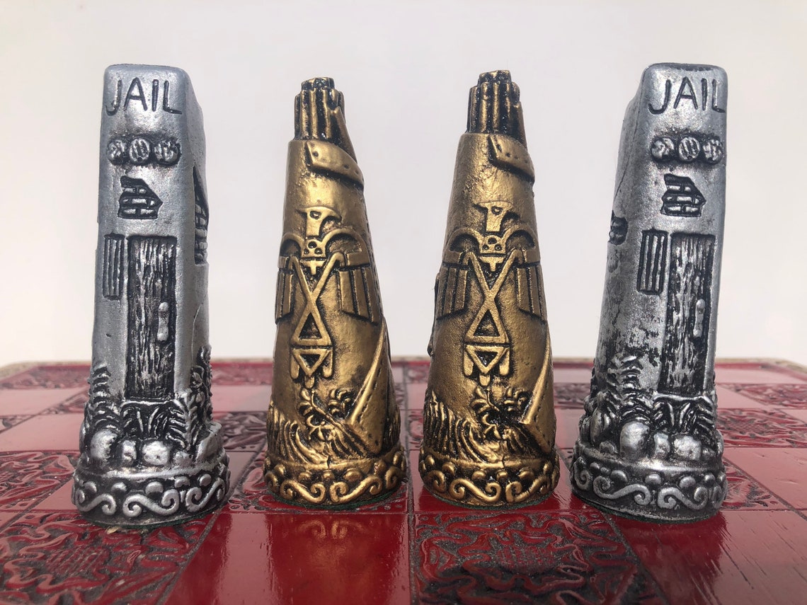 Wild West Chess Set - Large Detailed Western Themed Chess Set - Antique ...