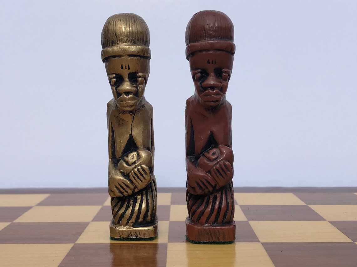 Tribal Chess Set Handmade African Themed Chess Set Ethnic - Etsy