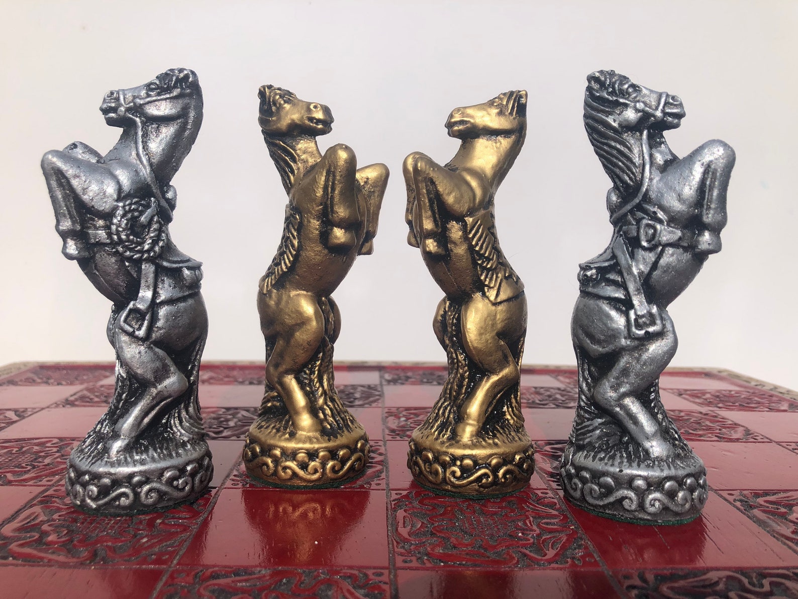 Wild West Chess Set - Large Detailed Western Themed Chess Set - Antique ...