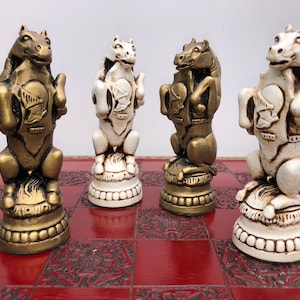 Reynard the Fox Chess Set - Large Chess Pieces - Made to Order - Chess ...