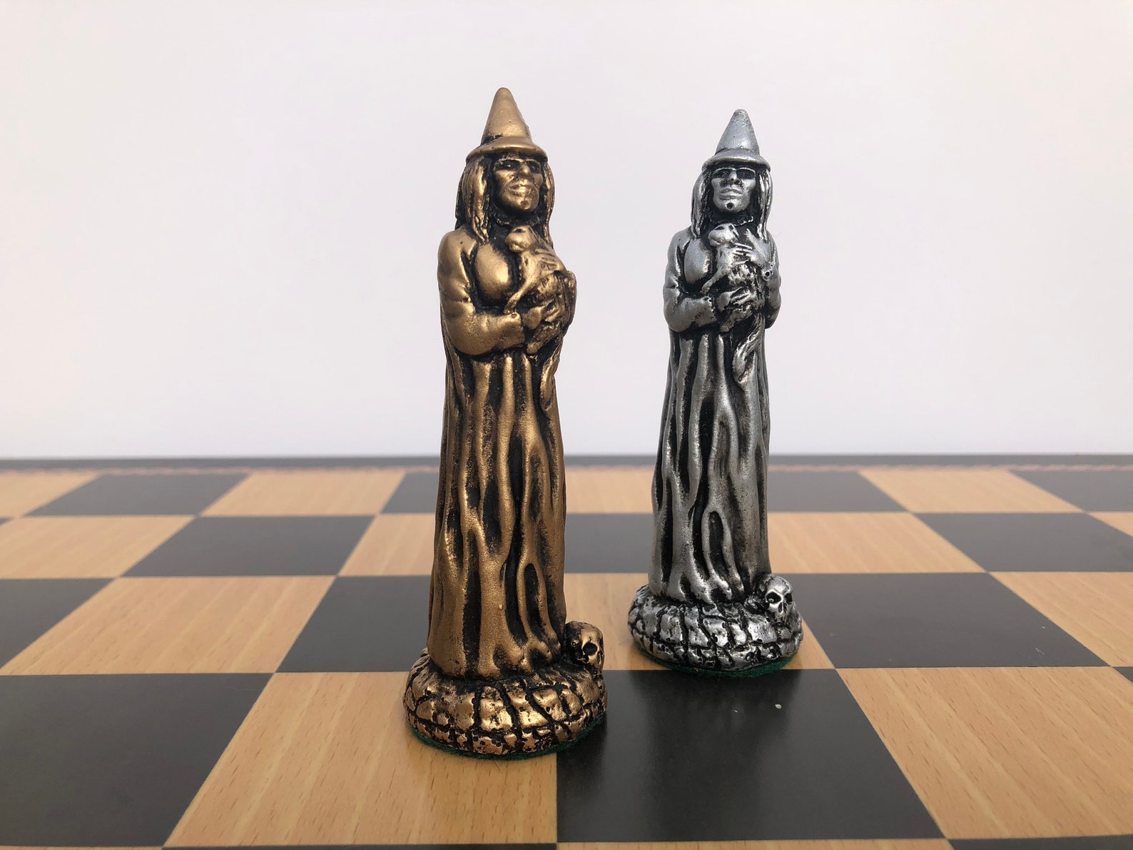 Myth and Magic Chess Set - Handmade Chess Pieces With a Wiccan Theme ...