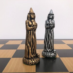 Myth and Magic Chess Set - Handmade Chess Pieces With a Wiccan Theme ...