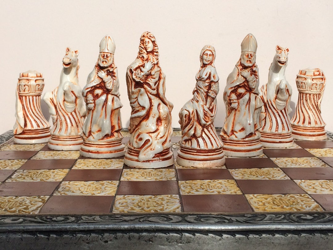 Large Chess Set - King Louis XIV Chess Pieces - Gardens of Versailles ...