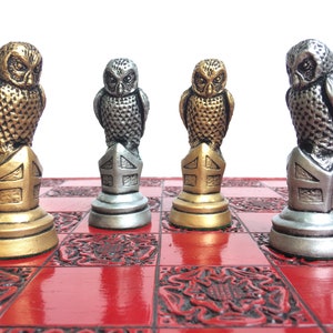 Bird Chess Set - Large Highly Detailed Iconic Chess Set - Metallic ...